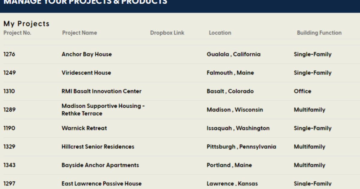 Update Your Phius Certified Project Listing | Phius Update Your Project Listing
